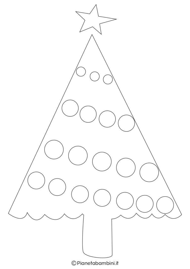54 Sagome di Alberi di Natale da Stampare e Ritagliare | PianetaBambini.it
