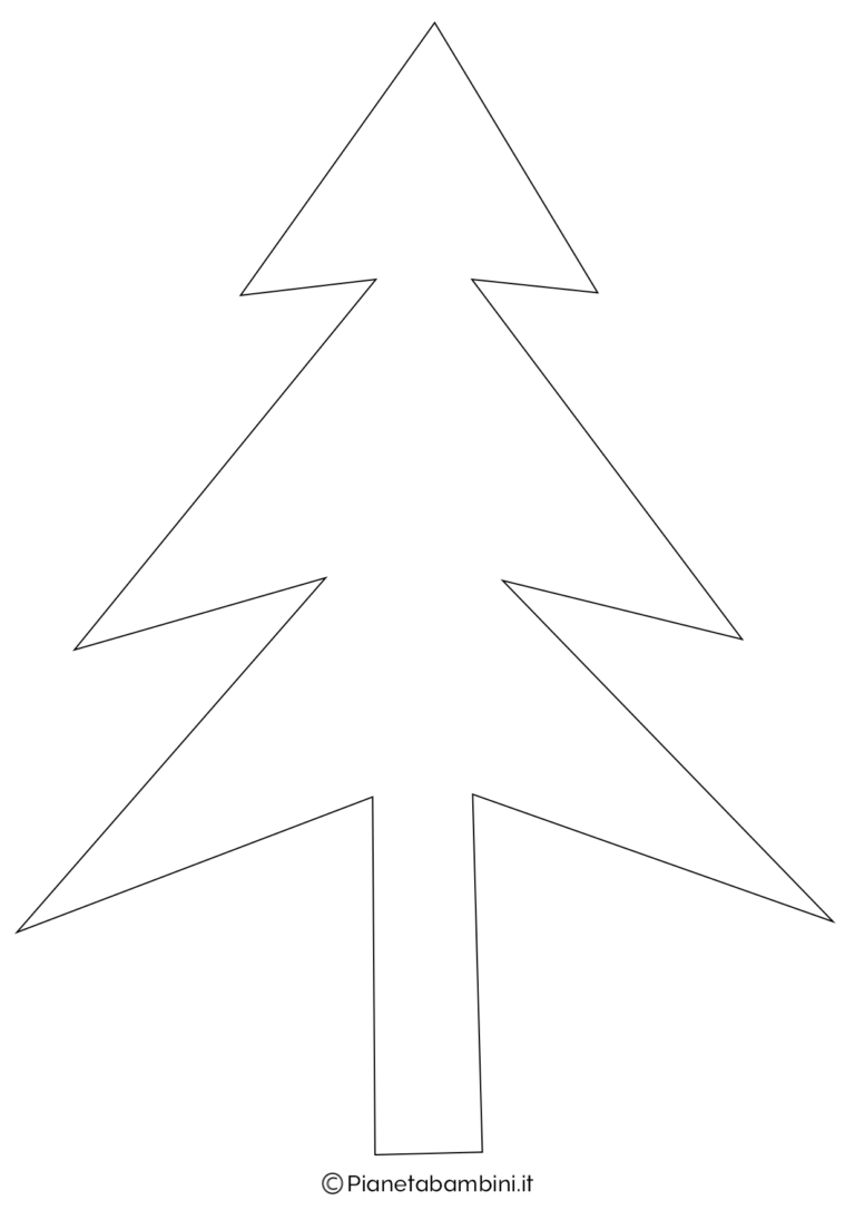 54 Sagome di Alberi di Natale da Stampare e Ritagliare | PianetaBambini.it