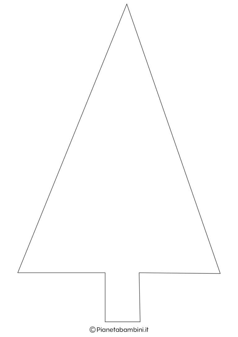 54 Sagome di Alberi di Natale da Stampare e Ritagliare | PianetaBambini.it