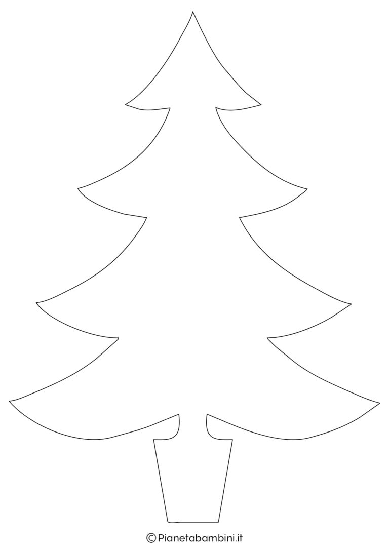 54 Sagome di Alberi di Natale da Stampare e Ritagliare | PianetaBambini.it