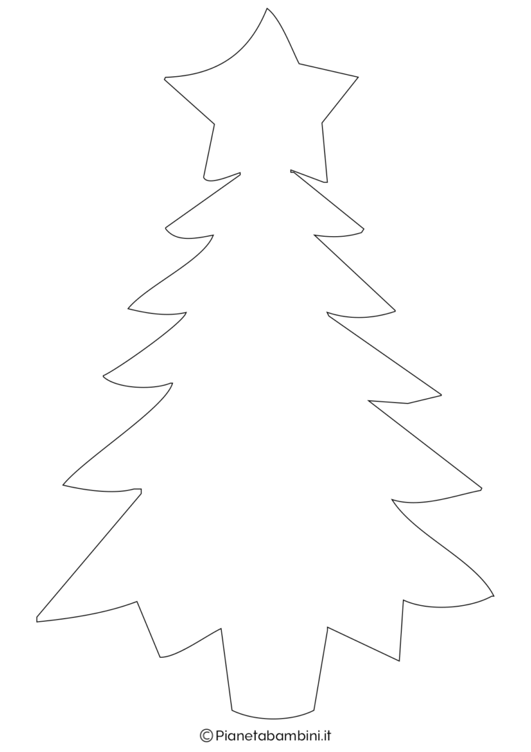 54 Sagome di Alberi di Natale da Stampare e Ritagliare | PianetaBambini.it