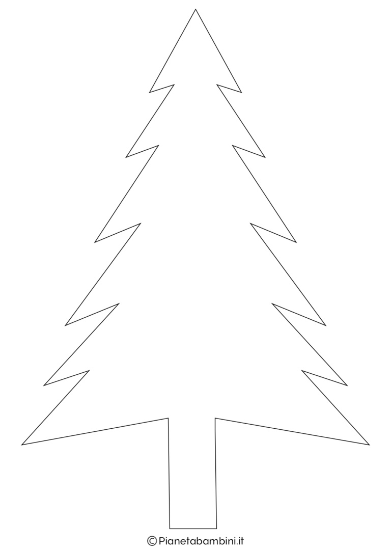 54 Sagome di Alberi di Natale da Stampare e Ritagliare | PianetaBambini.it
