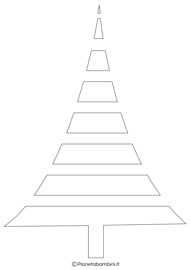 54 Sagome di Alberi di Natale da Stampare e Ritagliare | PianetaBambini.it