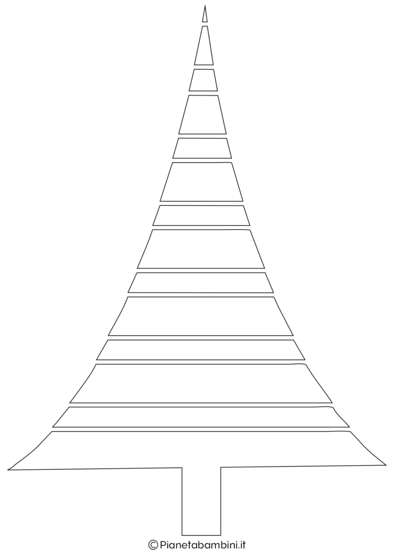 54 Sagome di Alberi di Natale da Stampare e Ritagliare | PianetaBambini.it