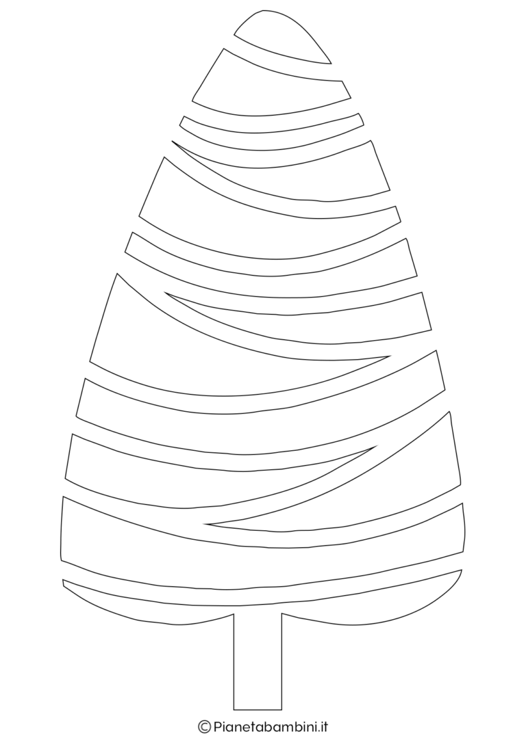 54 Sagome di Alberi di Natale da Stampare e Ritagliare | PianetaBambini.it