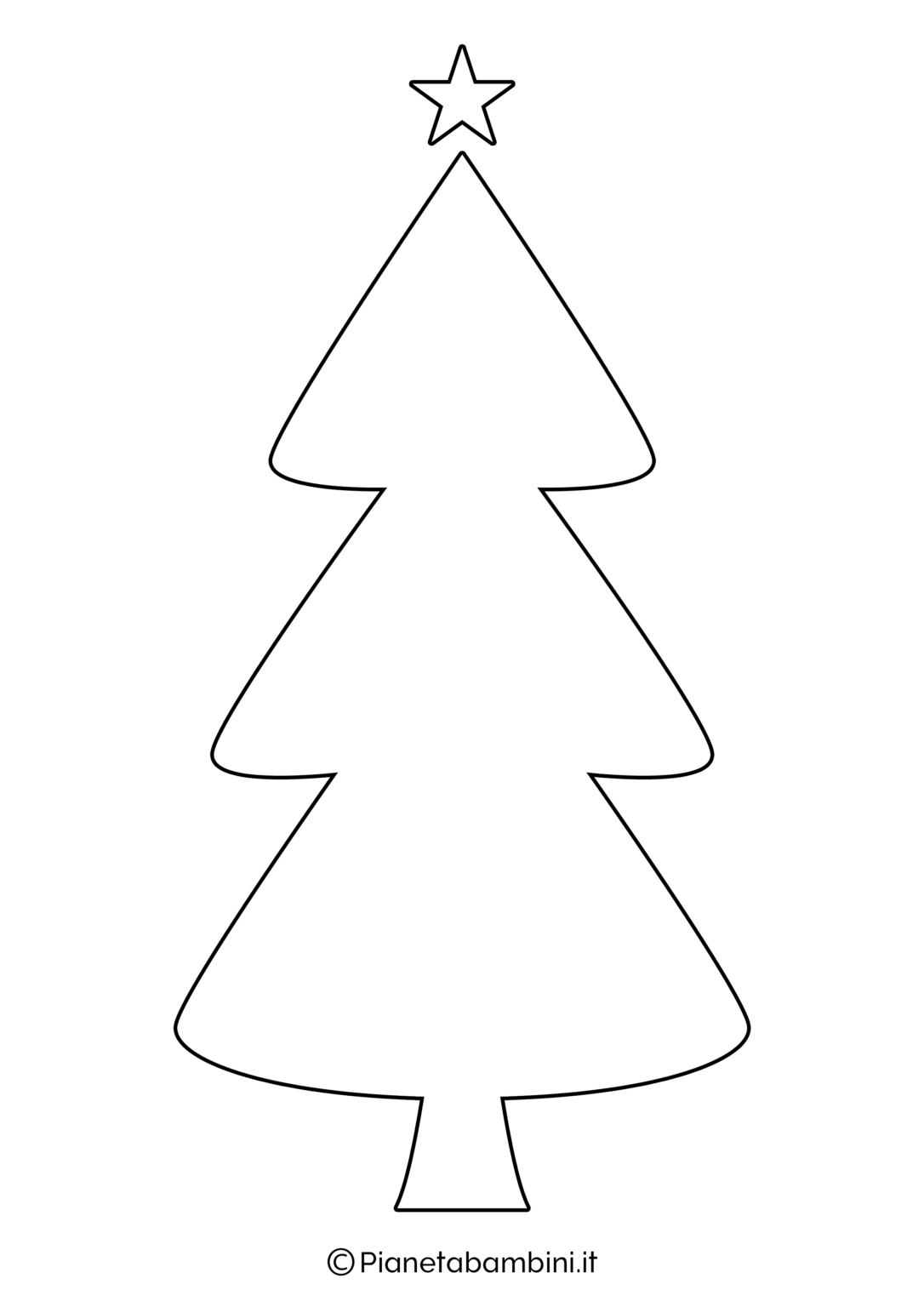 54 Sagome di Alberi di Natale da Stampare e Ritagliare | PianetaBambini.it