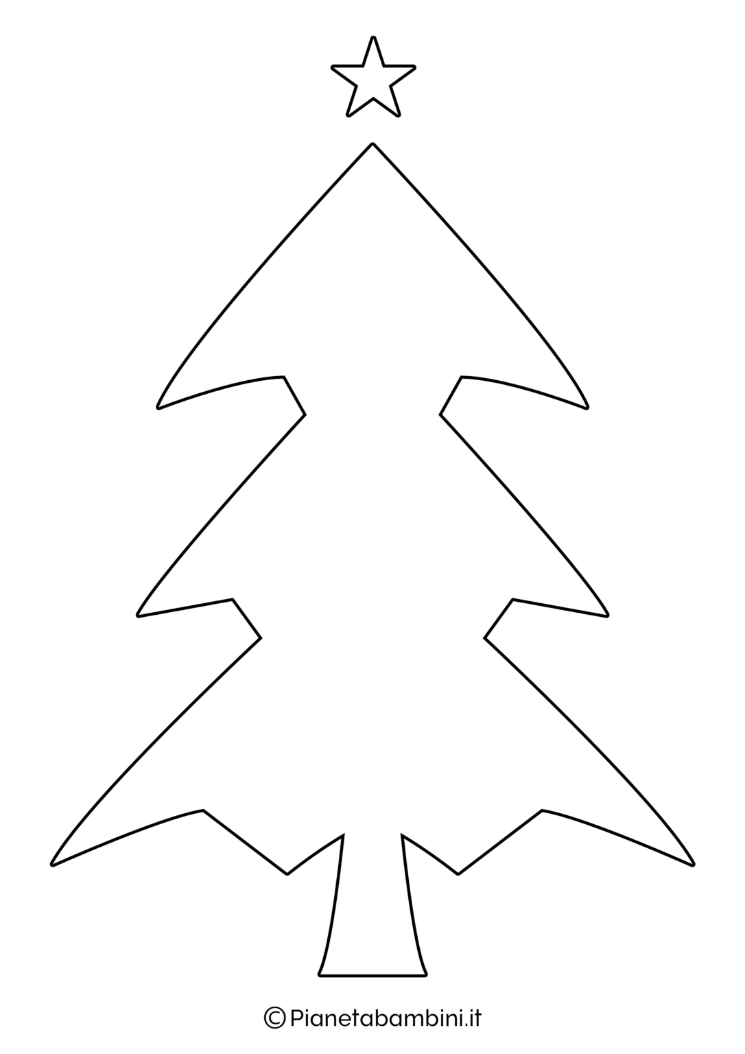 54 Sagome di Alberi di Natale da Stampare e Ritagliare | PianetaBambini.it
