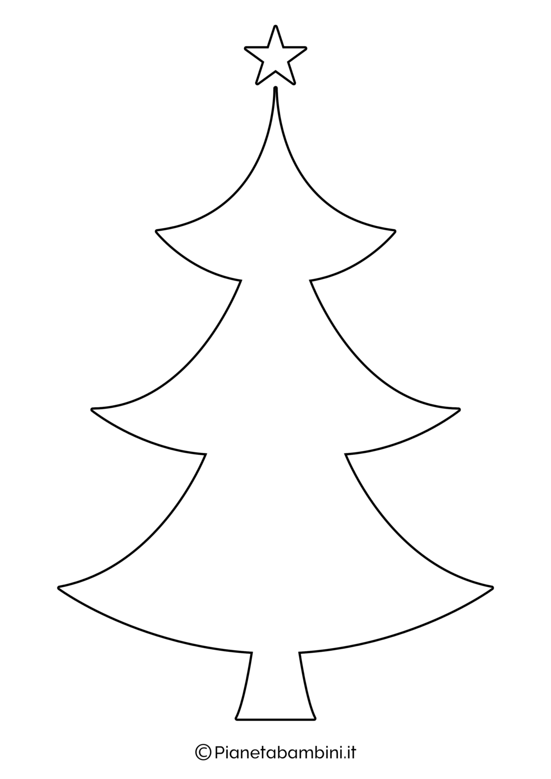 54 Sagome di Alberi di Natale da Stampare e Ritagliare | PianetaBambini.it