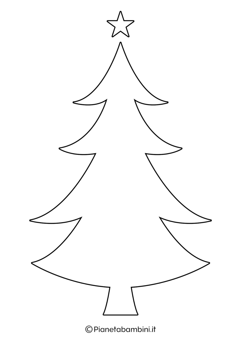 54 Sagome di Alberi di Natale da Stampare e Ritagliare | PianetaBambini.it