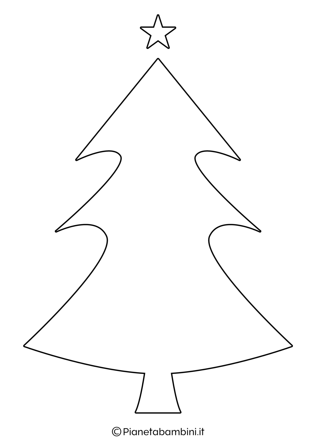 54 Sagome di Alberi di Natale da Stampare e Ritagliare | PianetaBambini.it