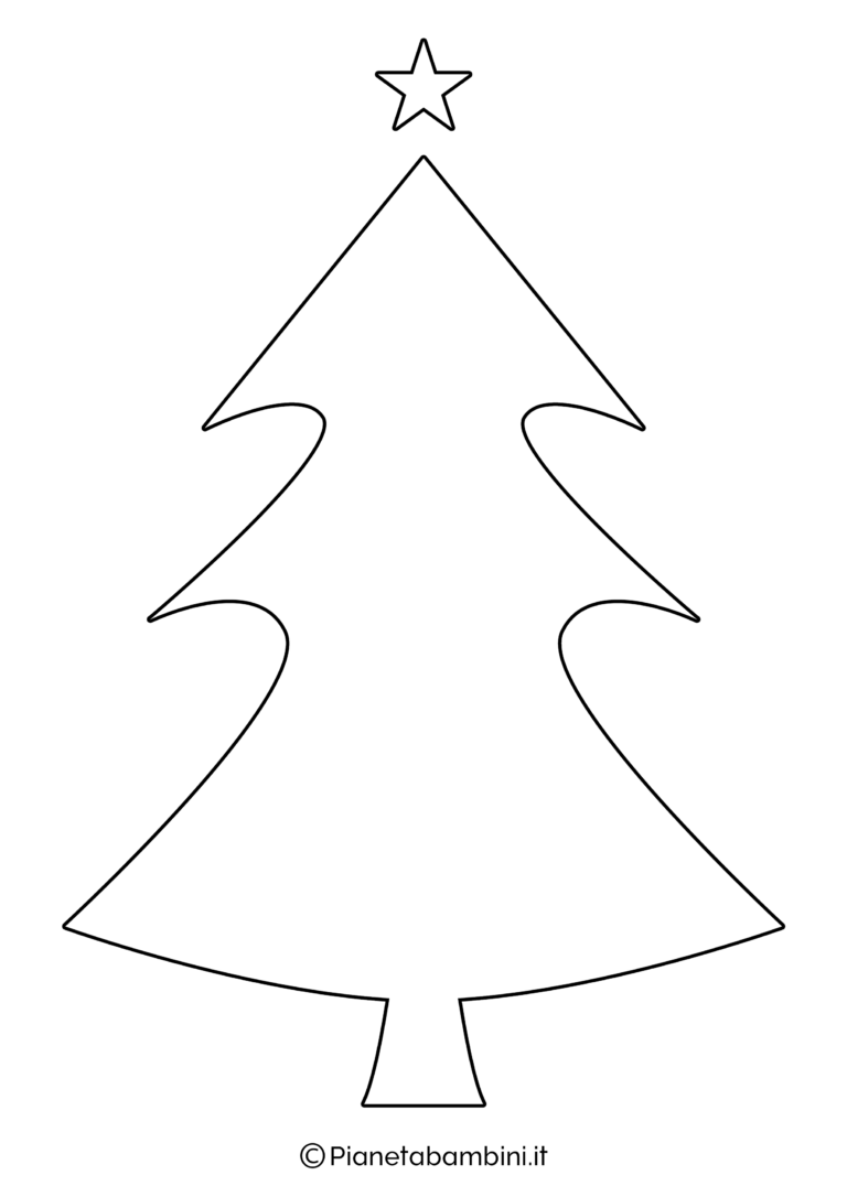 54 Sagome di Alberi di Natale da Stampare e Ritagliare | PianetaBambini.it