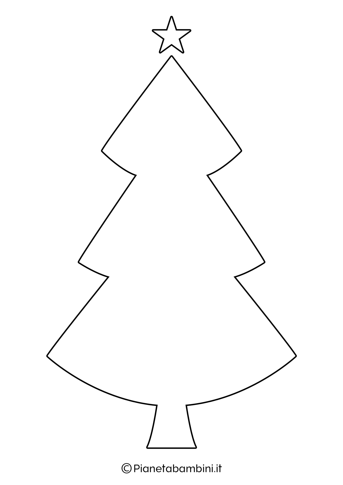 54 Sagome di Alberi di Natale da Stampare e Ritagliare | PianetaBambini.it