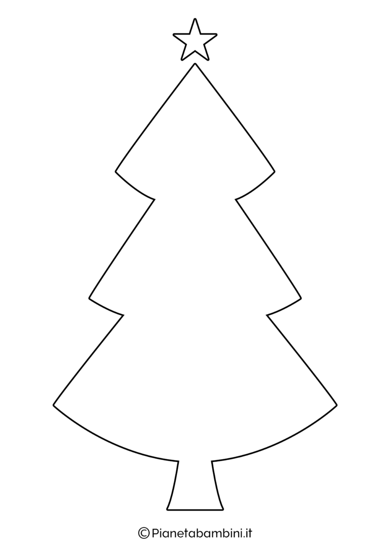 54 Sagome di Alberi di Natale da Stampare e Ritagliare | PianetaBambini.it