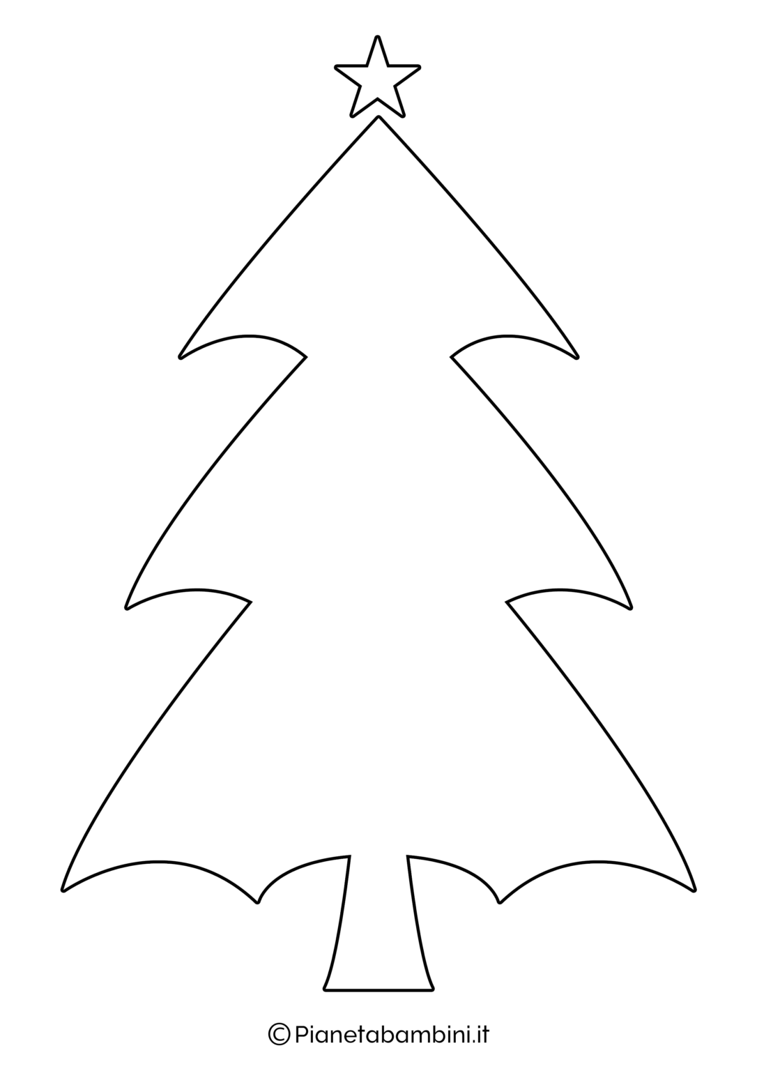 54 Sagome di Alberi di Natale da Stampare e Ritagliare | PianetaBambini.it