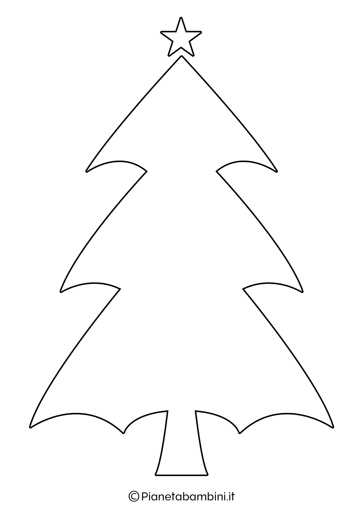 54 Sagome di Alberi di Natale da Stampare e Ritagliare | PianetaBambini.it