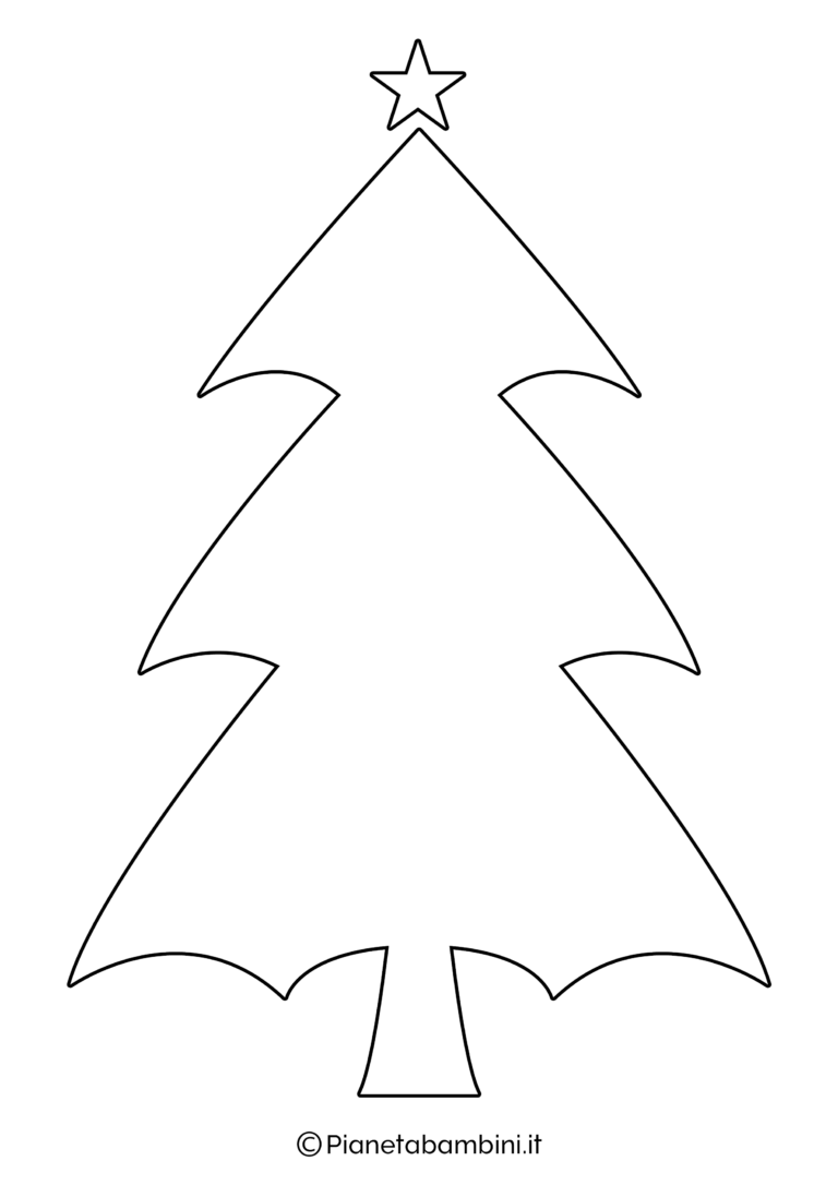 54 Sagome di Alberi di Natale da Stampare e Ritagliare | PianetaBambini.it