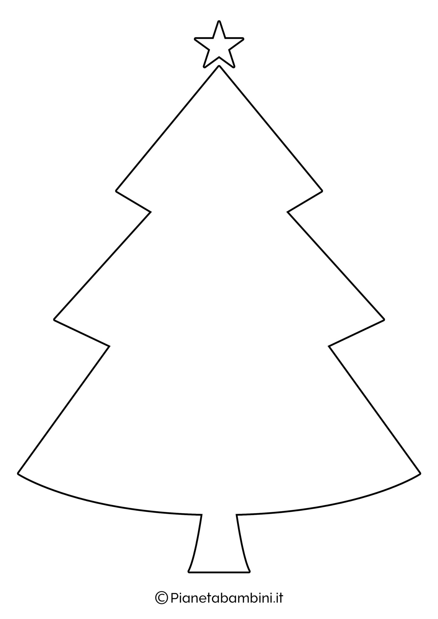 54 Sagome di Alberi di Natale da Stampare e Ritagliare | PianetaBambini.it