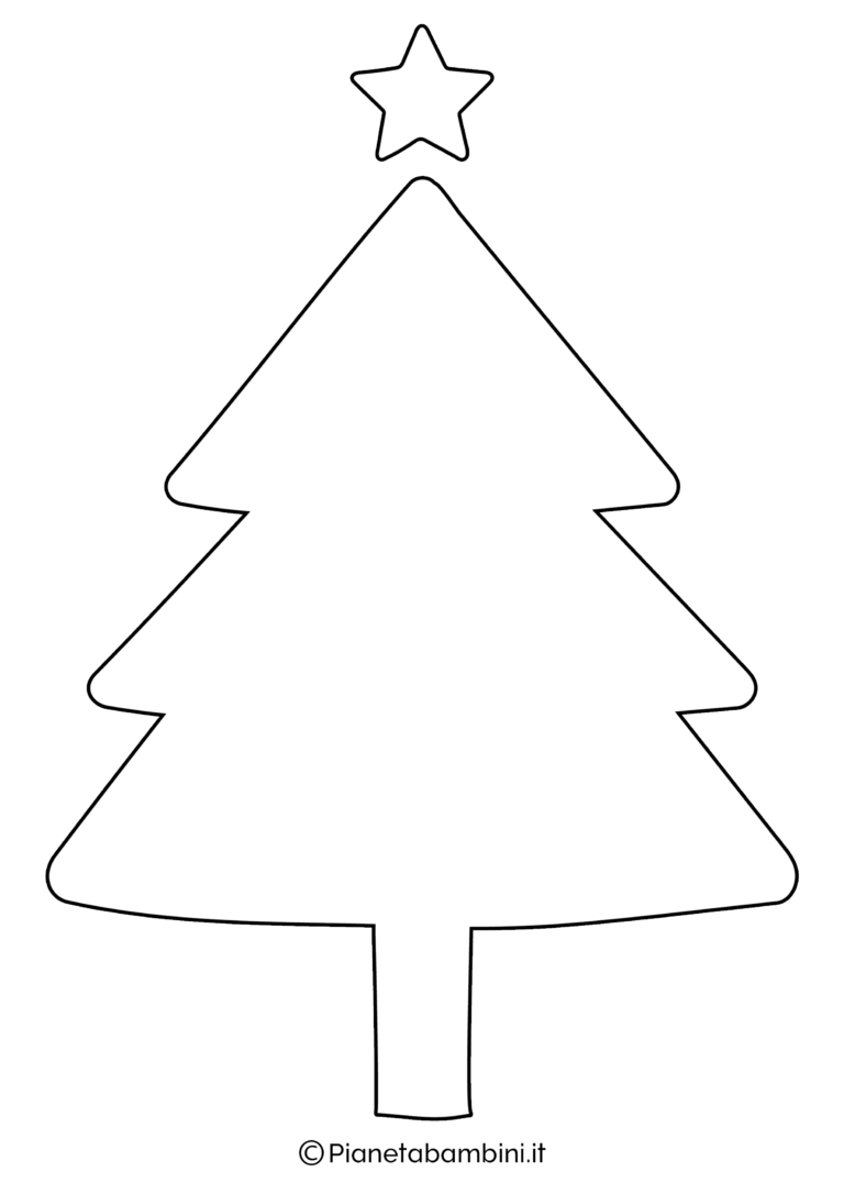54 Sagome di Alberi di Natale da Stampare e Ritagliare | PianetaBambini.it