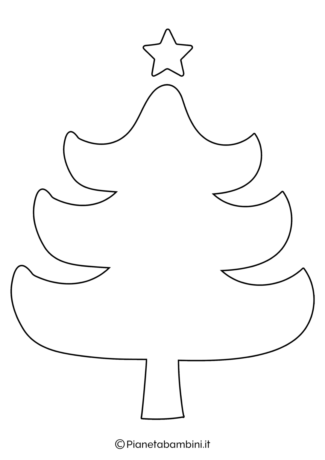 54 Sagome di Alberi di Natale da Stampare e Ritagliare | PianetaBambini.it
