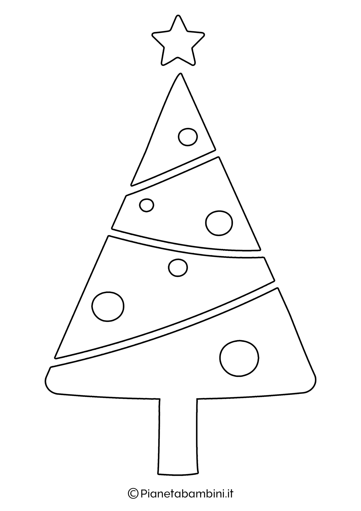 54 Sagome di Alberi di Natale da Stampare e Ritagliare | PianetaBambini.it