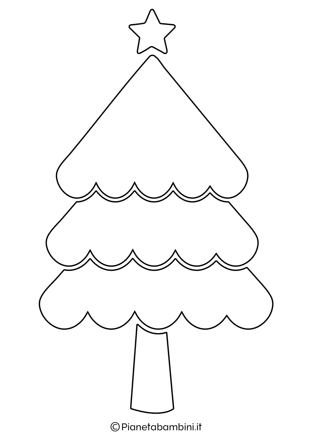 54 Sagome di Alberi di Natale da Stampare e Ritagliare | PianetaBambini.it