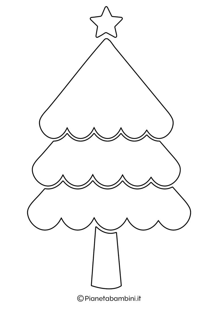 54 Sagome di Alberi di Natale da Stampare e Ritagliare | PianetaBambini.it