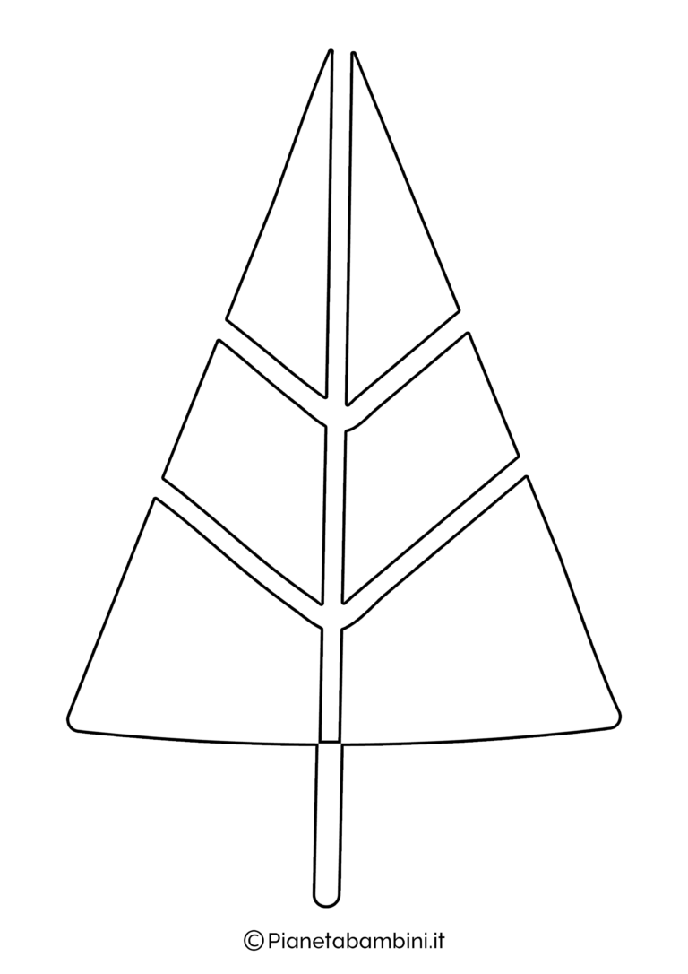 54 Sagome di Alberi di Natale da Stampare e Ritagliare | PianetaBambini.it