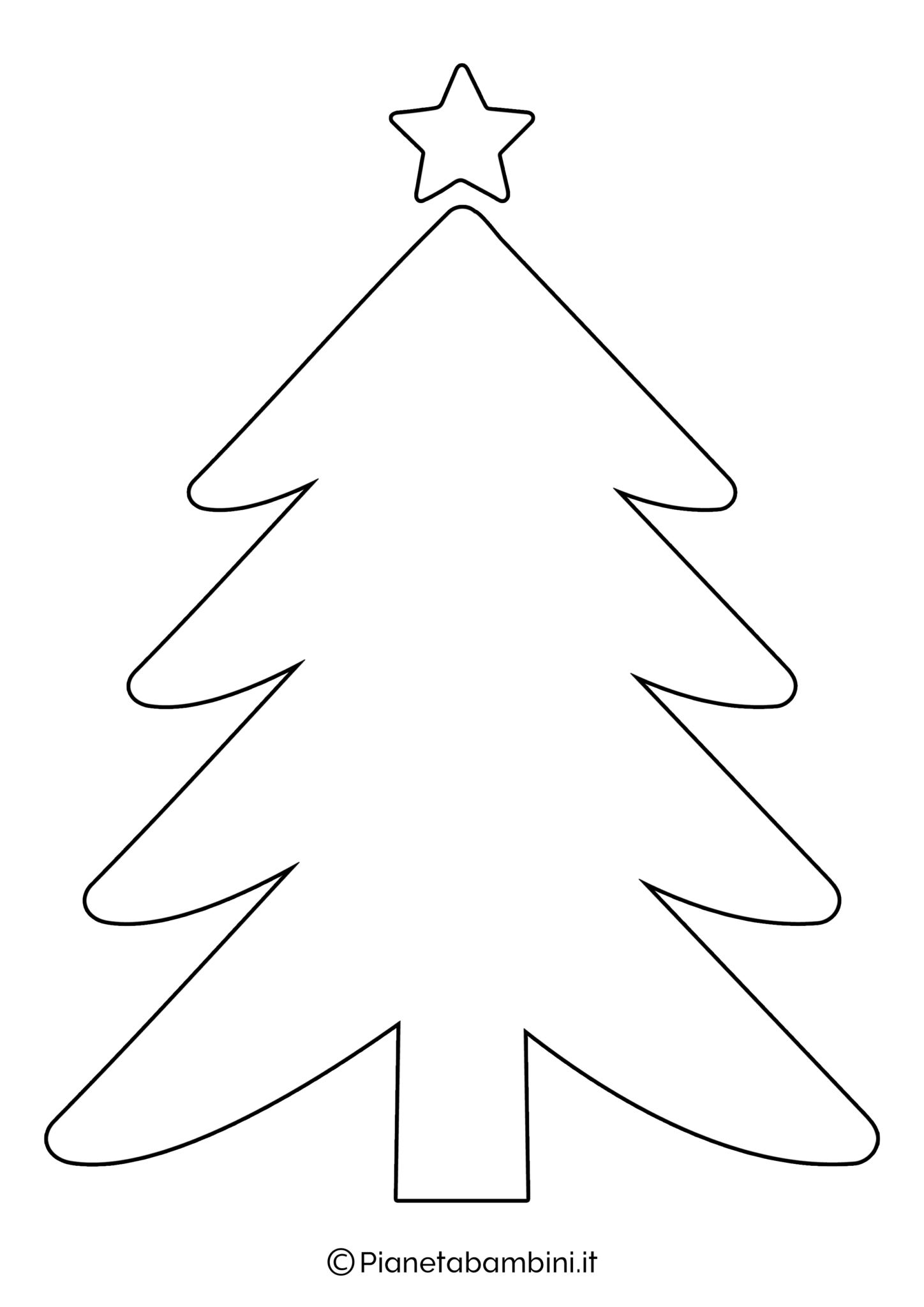 54 Sagome di Alberi di Natale da Stampare e Ritagliare | PianetaBambini.it