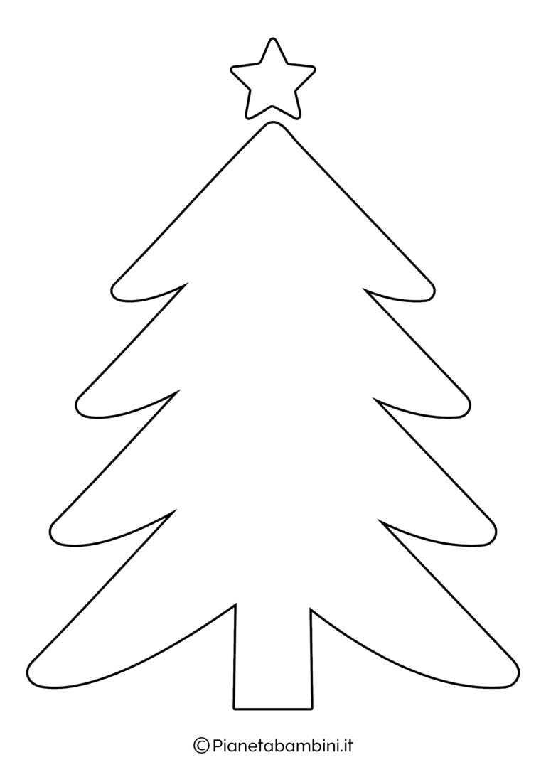 54 Sagome di Alberi di Natale da Stampare e Ritagliare | PianetaBambini.it