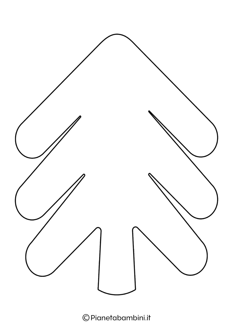 54 Sagome di Alberi di Natale da Stampare e Ritagliare | PianetaBambini.it