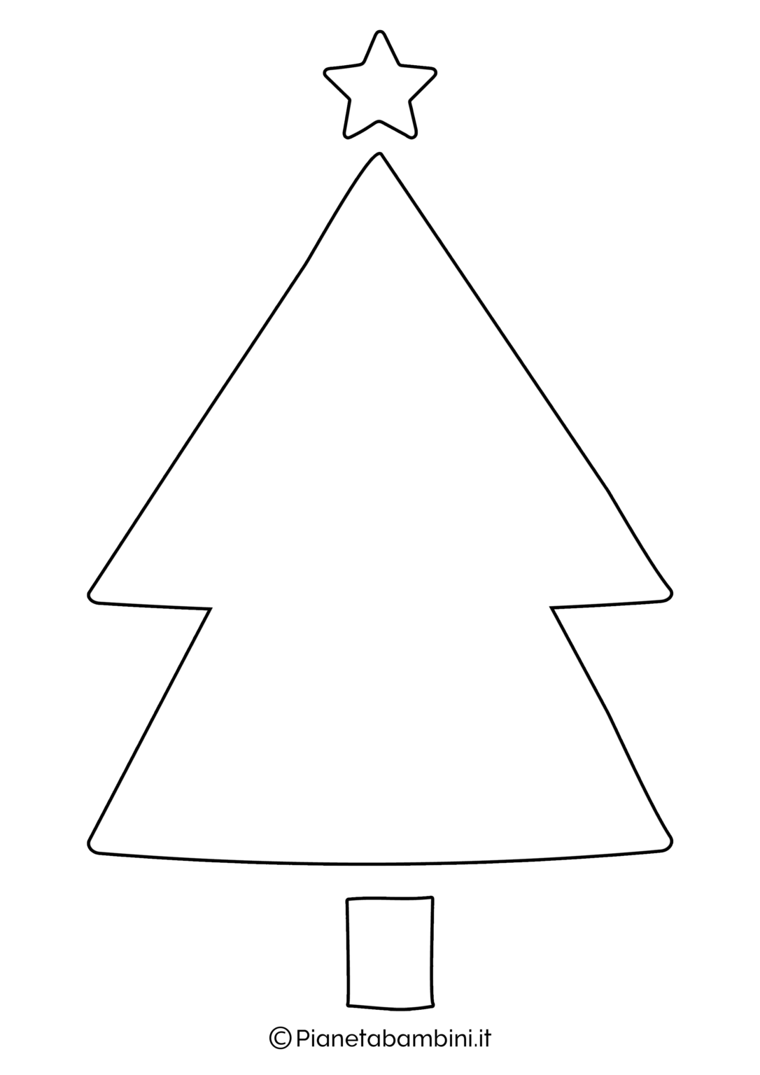 54 Sagome di Alberi di Natale da Stampare e Ritagliare | PianetaBambini.it