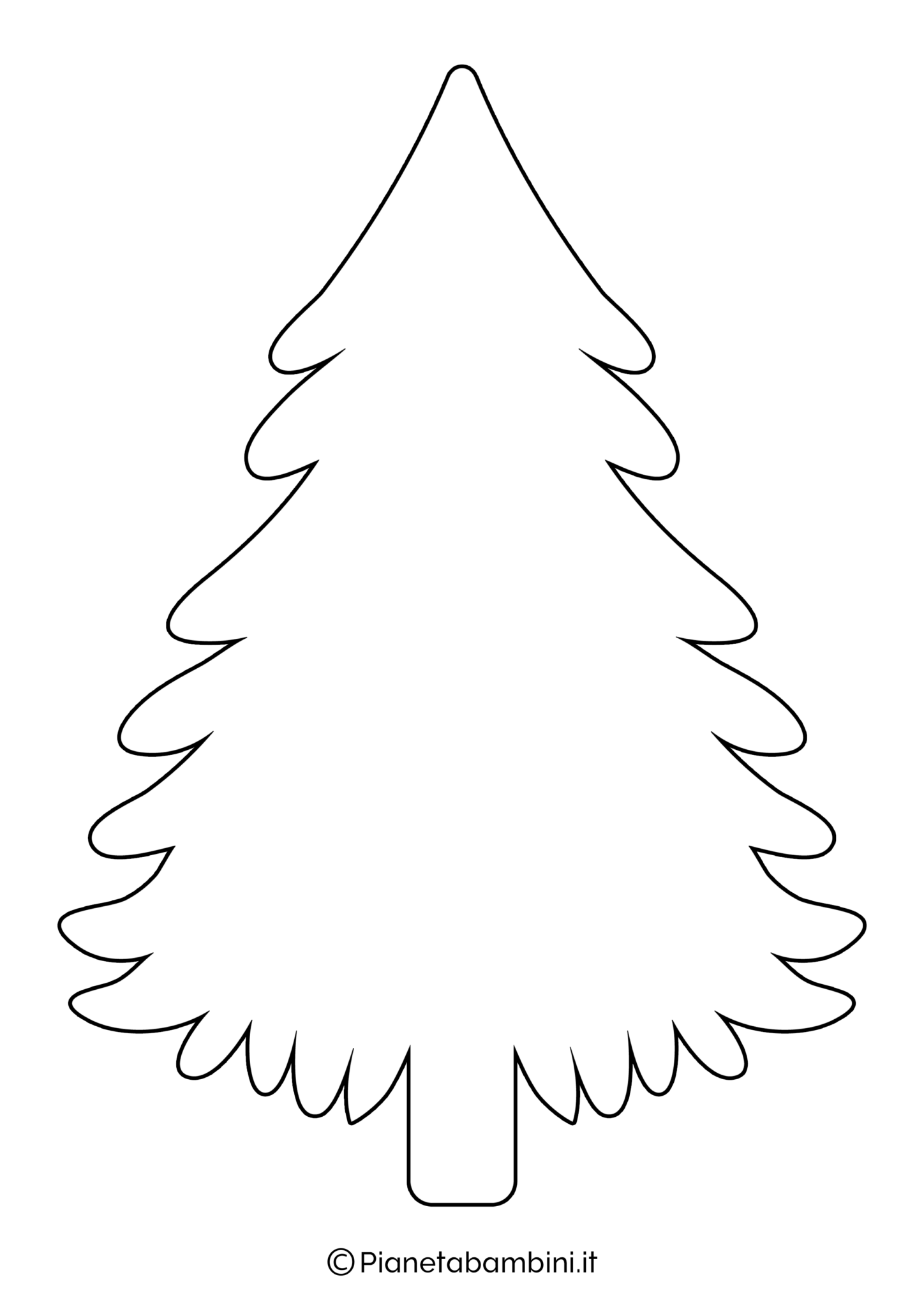 54 Sagome di Alberi di Natale da Stampare e Ritagliare | PianetaBambini.it