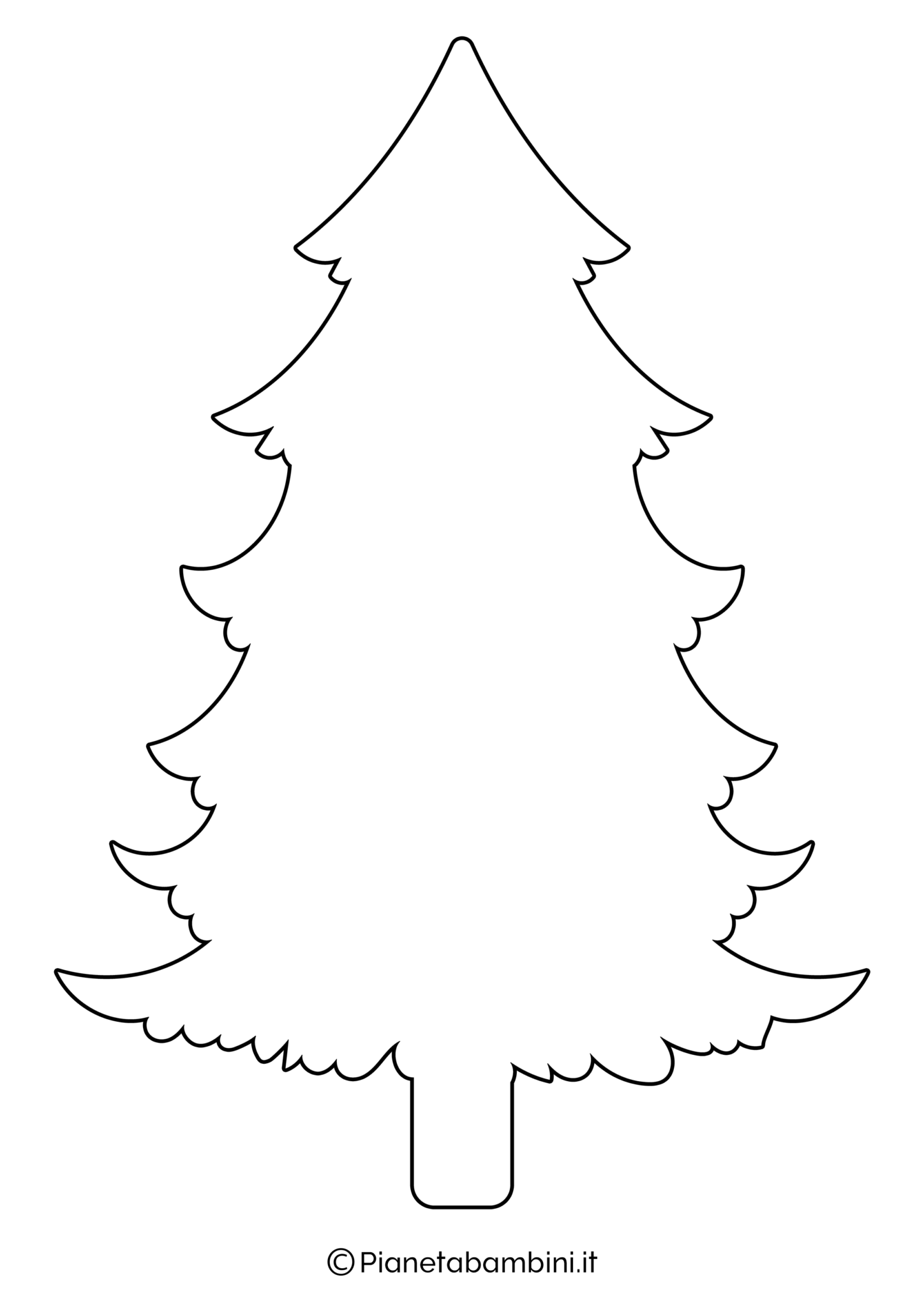 54 Sagome di Alberi di Natale da Stampare e Ritagliare | PianetaBambini.it