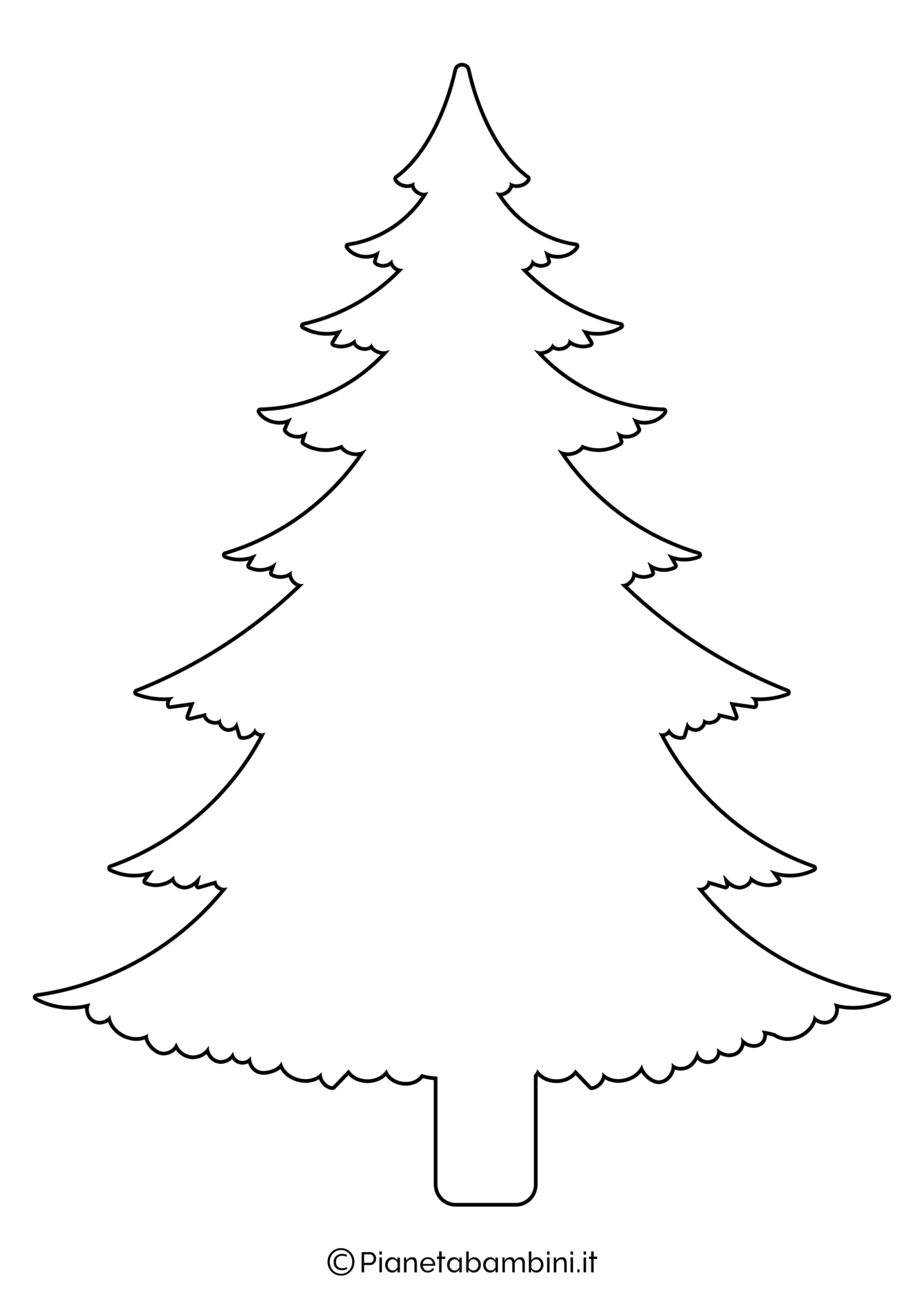 54 Sagome di Alberi di Natale da Stampare e Ritagliare | PianetaBambini.it