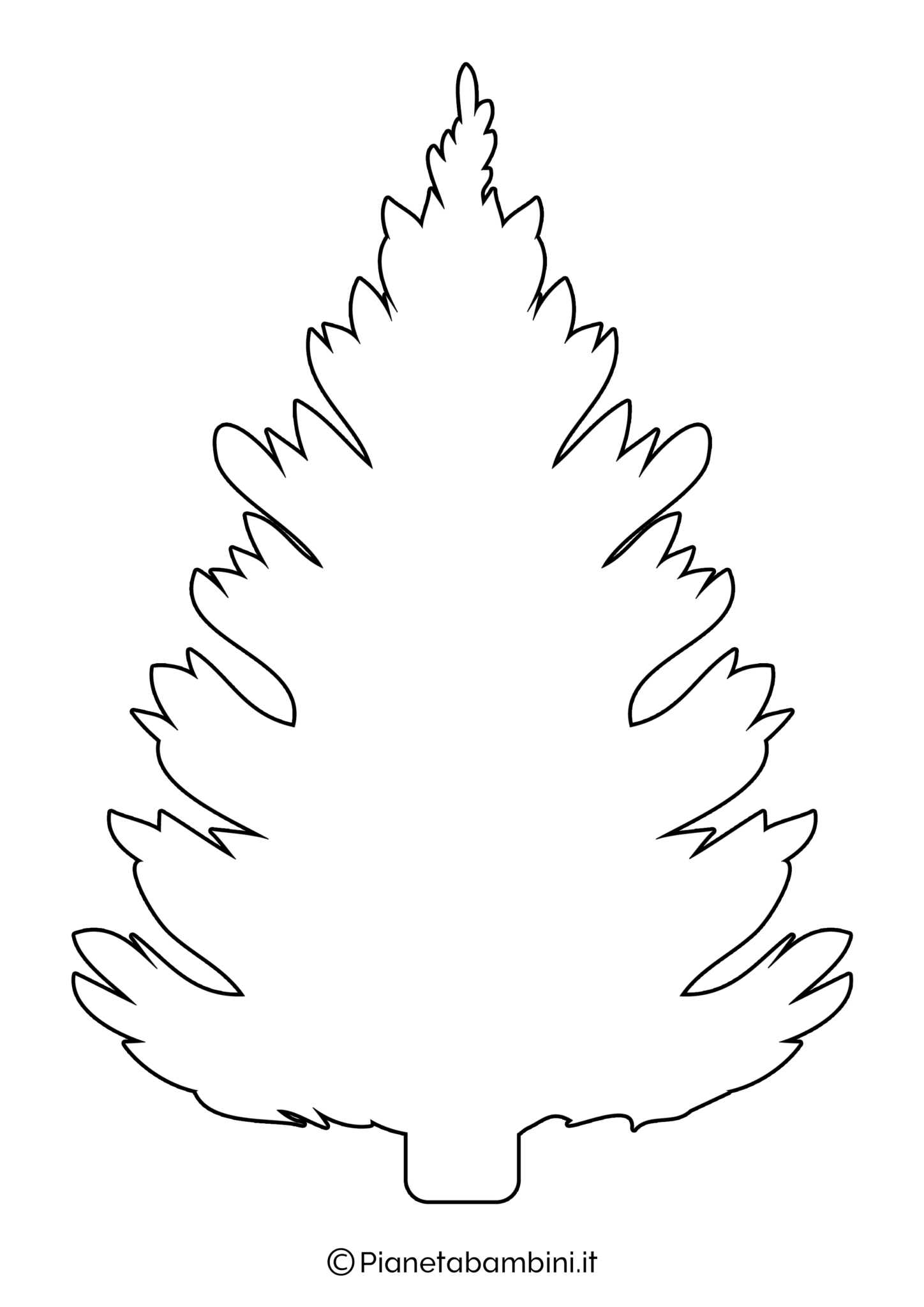 54 Sagome di Alberi di Natale da Stampare e Ritagliare | PianetaBambini.it