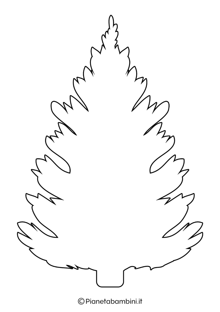 54 Sagome di Alberi di Natale da Stampare e Ritagliare | PianetaBambini.it