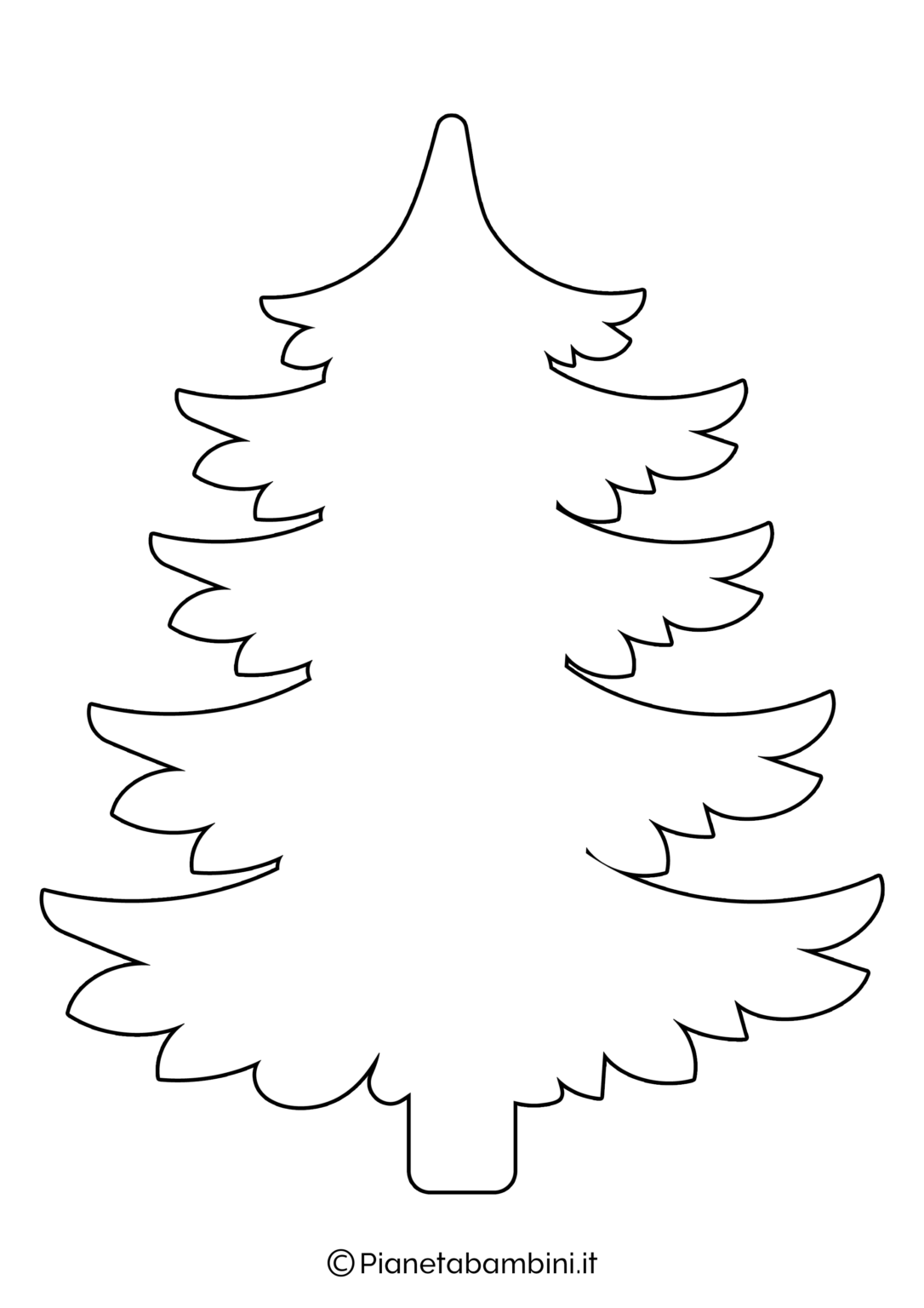 54 Sagome di Alberi di Natale da Stampare e Ritagliare | PianetaBambini.it
