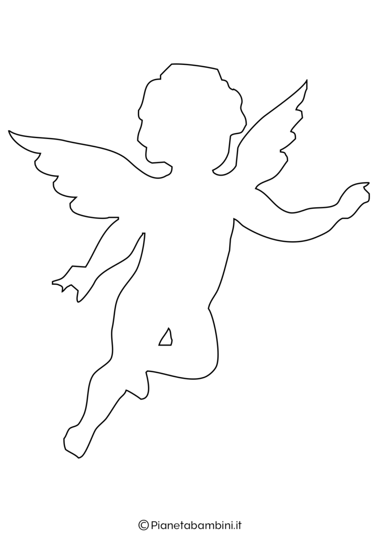 23 Sagome di Angeli da Stampare e Ritagliare | PianetaBambini.it