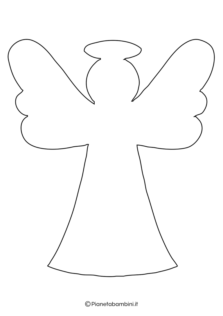 23 Sagome di Angeli da Stampare e Ritagliare | PianetaBambini.it