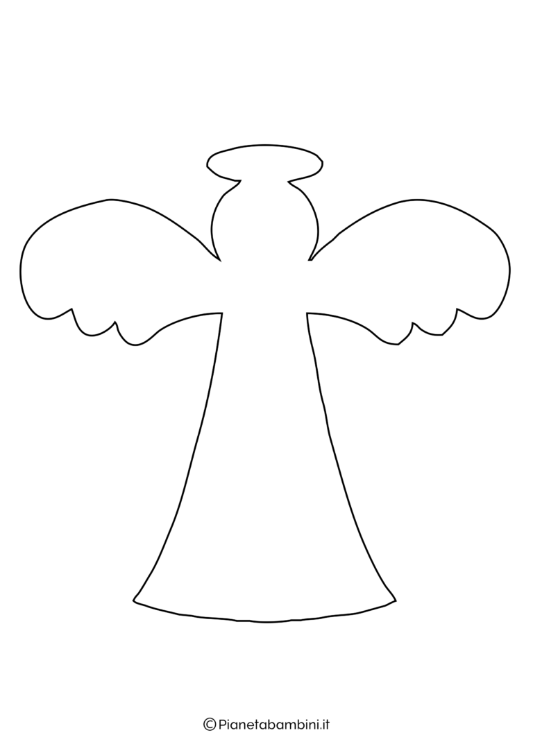 23 Sagome di Angeli da Stampare e Ritagliare | PianetaBambini.it