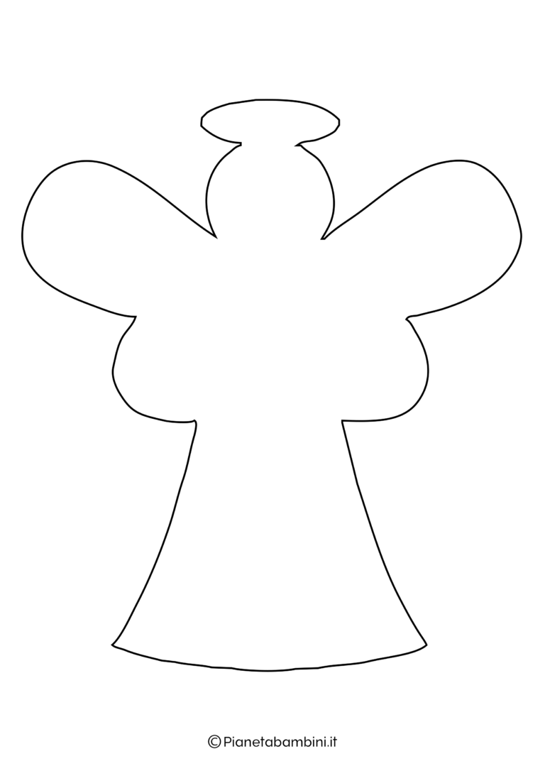 23 Sagome di Angeli da Stampare e Ritagliare | PianetaBambini.it