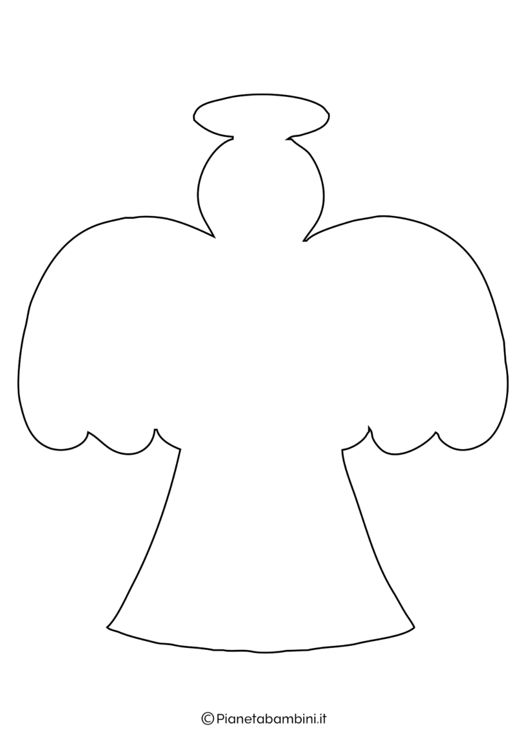 23 Sagome di Angeli da Stampare e Ritagliare | PianetaBambini.it