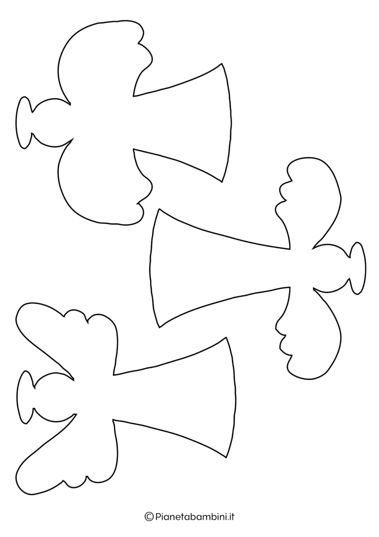 23 Sagome di Angeli da Stampare e Ritagliare | PianetaBambini.it