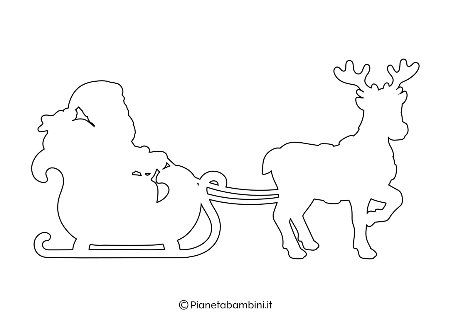 34 Sagome di Renne da Stampare e Ritagliare | PianetaBambini.it