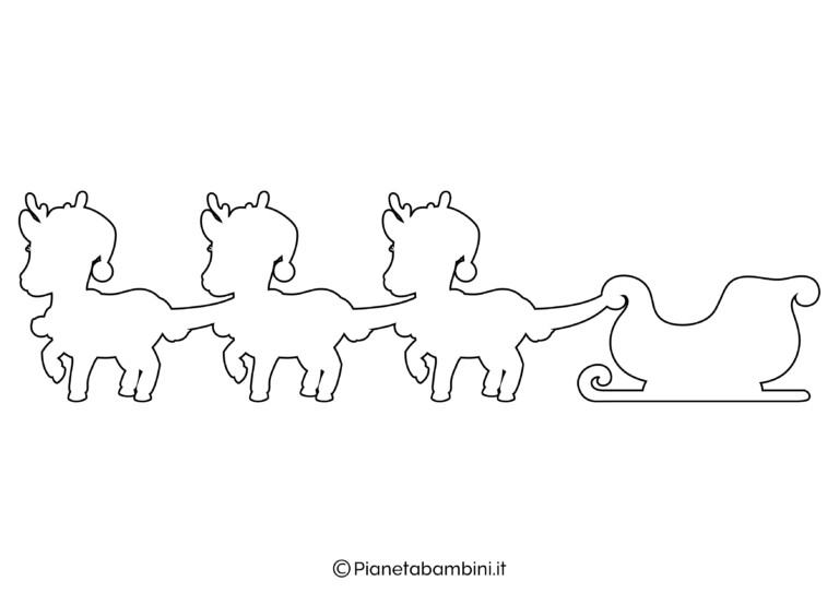 34 Sagome di Renne da Stampare e Ritagliare | PianetaBambini.it