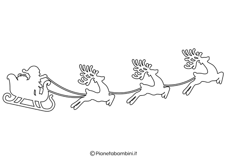 34 Sagome di Renne da Stampare e Ritagliare | PianetaBambini.it