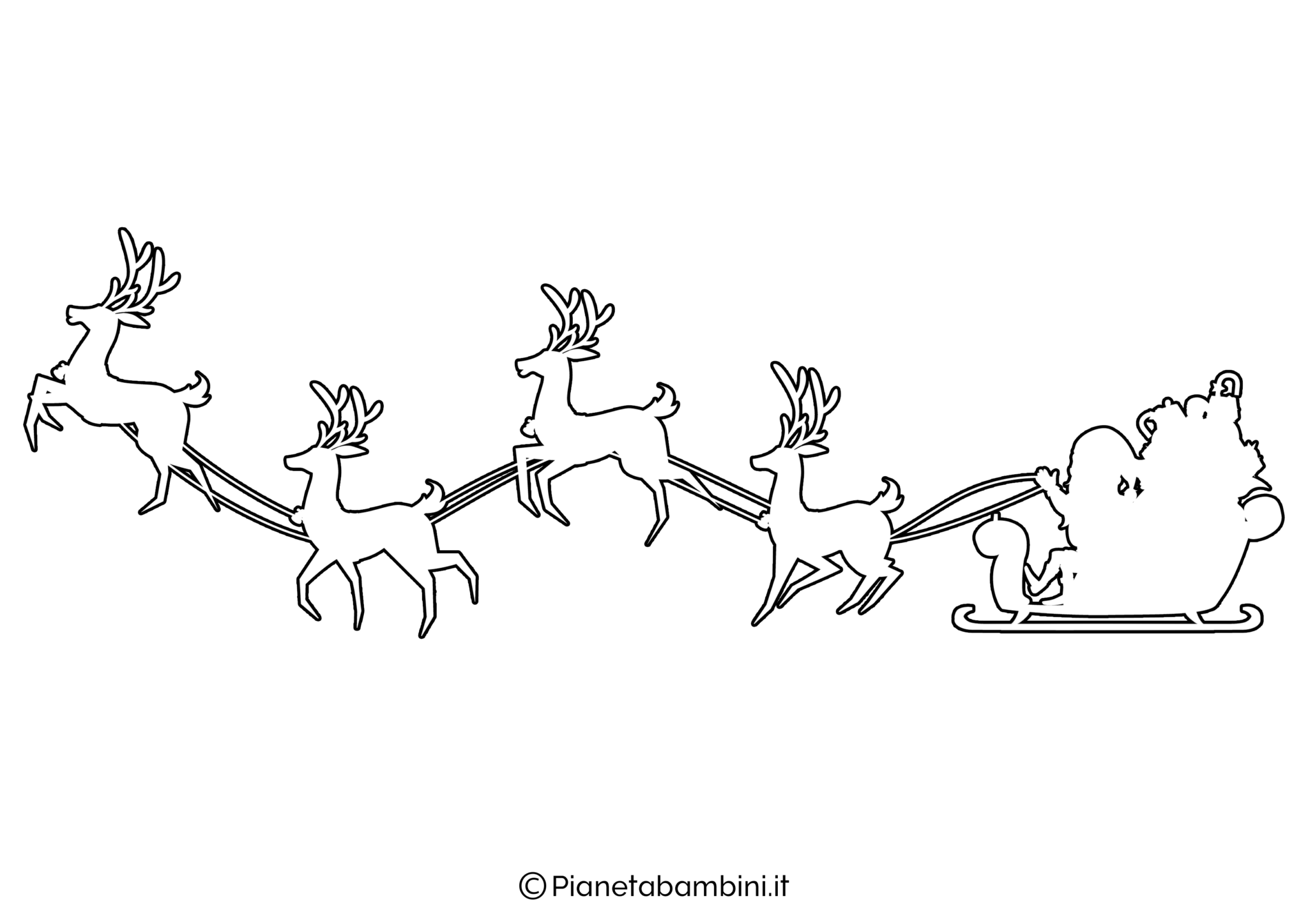 34 Sagome di Renne da Stampare e Ritagliare | PianetaBambini.it