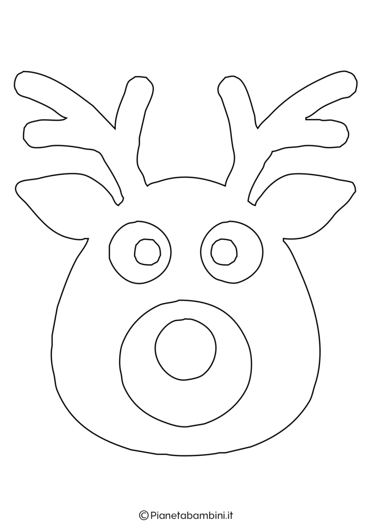 34 Sagome di Renne da Stampare e Ritagliare | PianetaBambini.it
