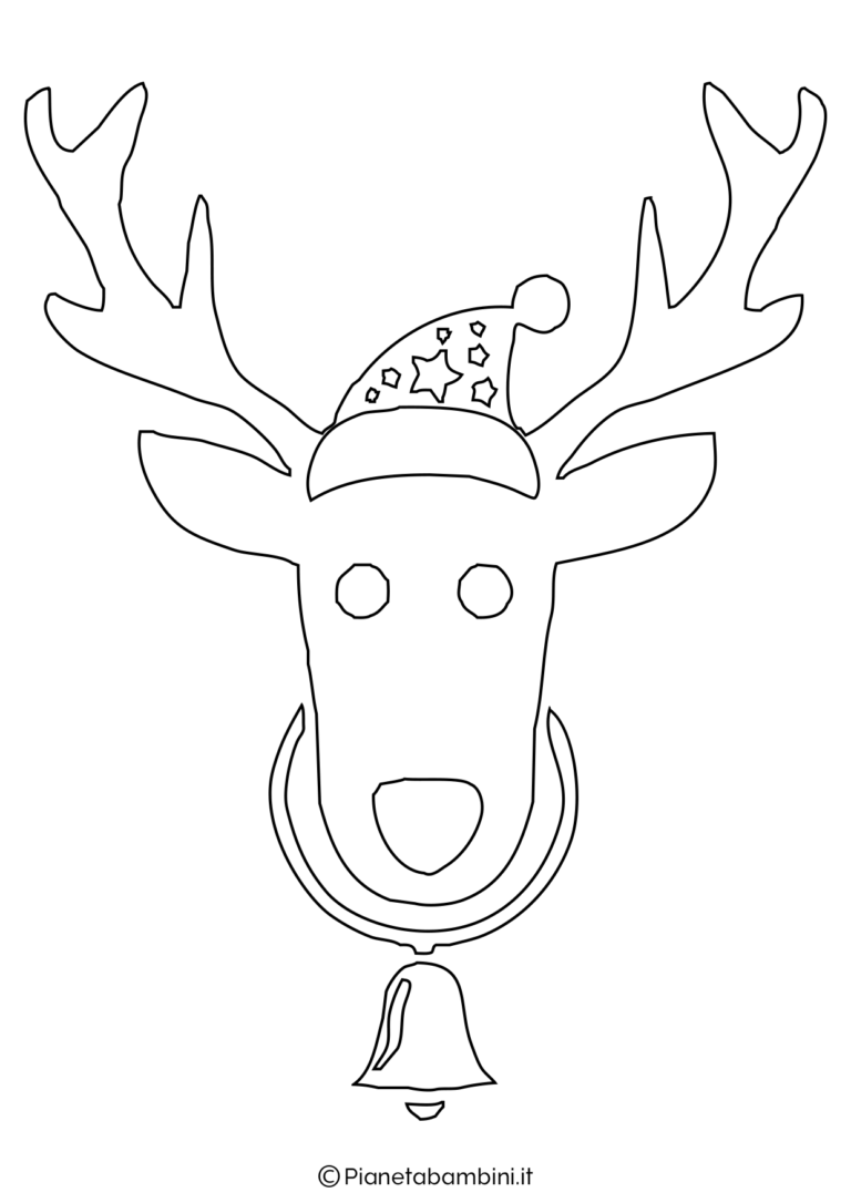 34 Sagome di Renne da Stampare e Ritagliare | PianetaBambini.it