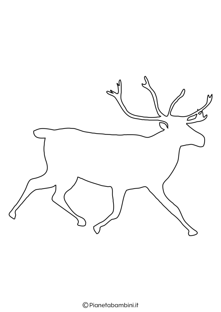 34 Sagome di Renne da Stampare e Ritagliare | PianetaBambini.it